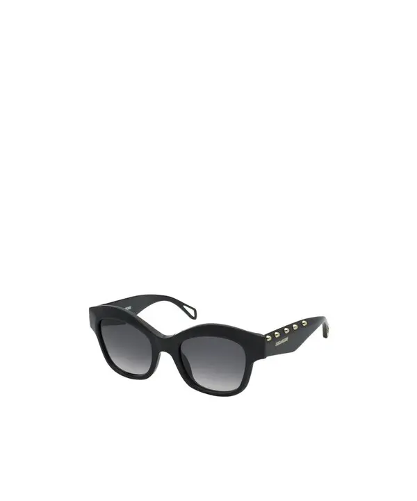 Zadig&Voltaire Butterfly Frame Sunglasses With Studded Temples - Black