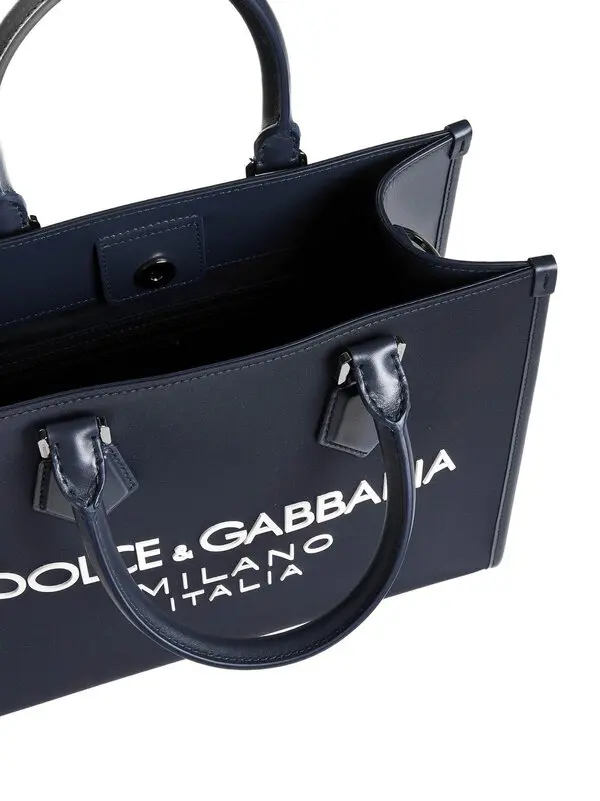 Dolce & Gabbana Logo Printed Tote Bag - Black