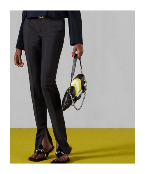 Gucci Pleated Front Trousers With Buckle Detail