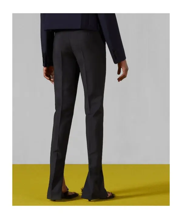 Gucci Pleated Front Trousers With Buckle Detail