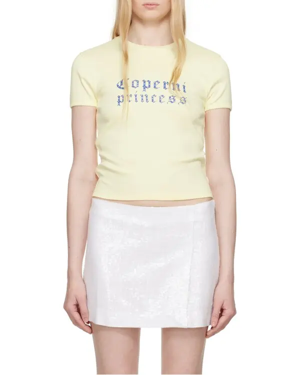Coperni X Disney Princess Slim-fit T-shirt - Nude