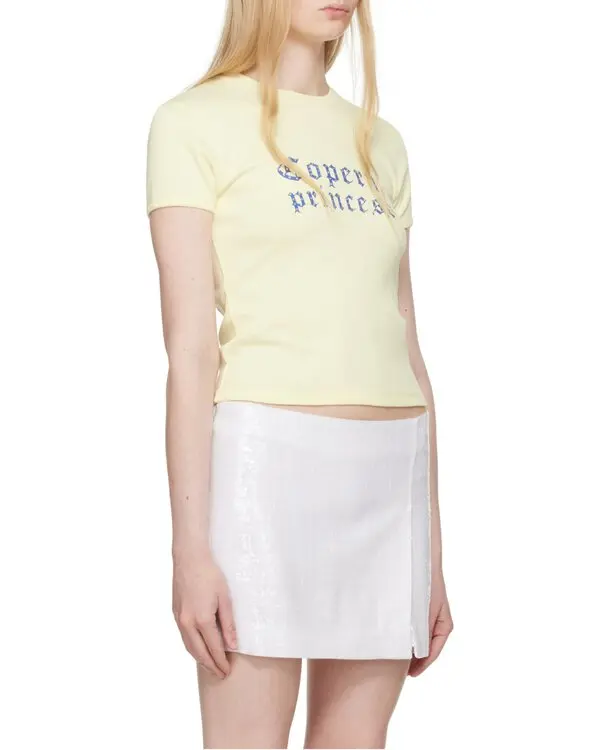 Coperni X Disney Princess Slim-fit T-shirt - Nude