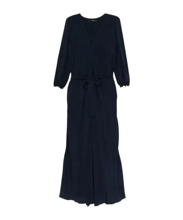 Seventy V-neck Tie-waist Maxi Dress