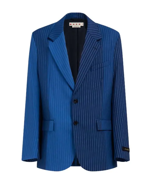 Marni Dégradé Pinstripe Wool Blazer