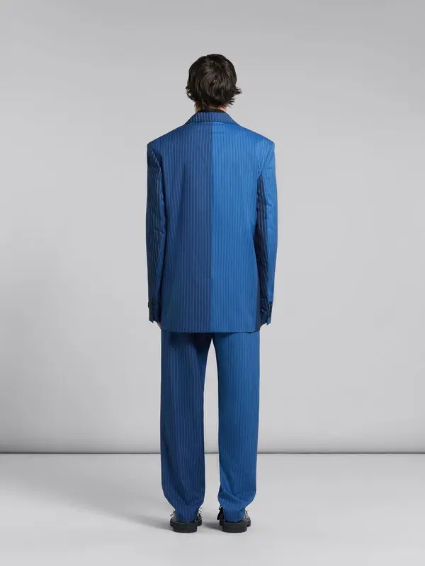Marni Dégradé Pinstripe Wool Blazer
