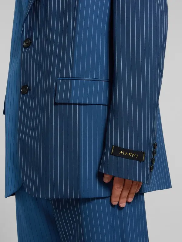 Marni Dégradé Pinstripe Wool Blazer