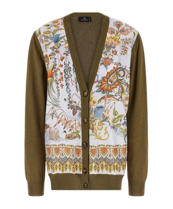 Etro Paisley Printed Cardigan - Brown
