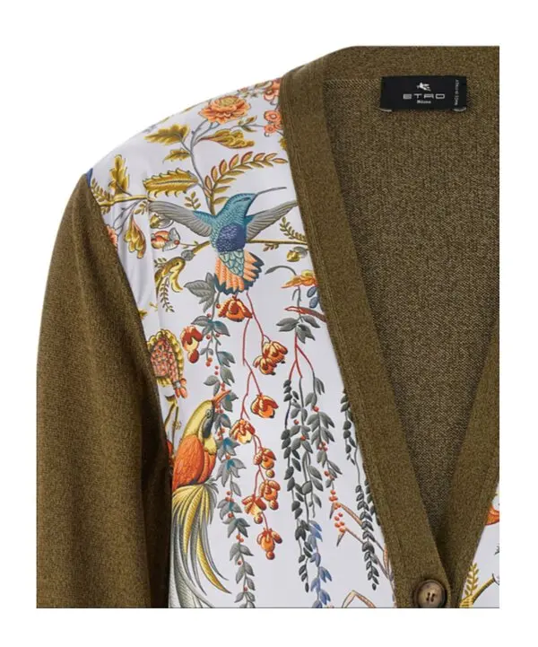 Etro Paisley Printed Cardigan - Brown