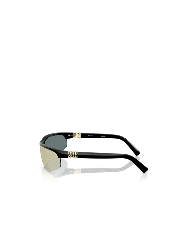 Miu Miu Wraparound Sunglasses - Black