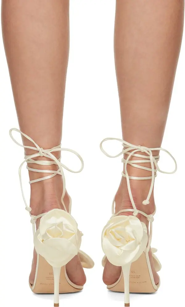 Magda Butrym Double Flower Heel Sandals