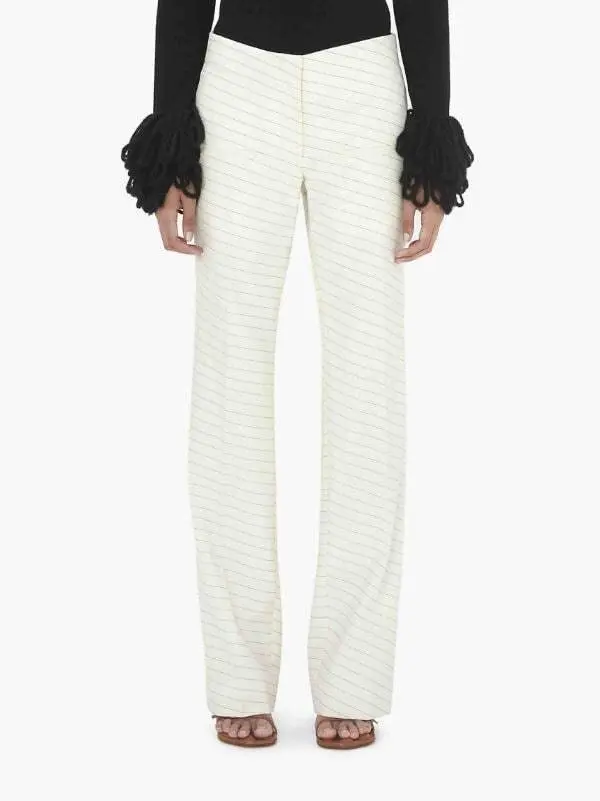J.W.ANDERSON Jw Anderson Tailored Straight Trousers - White