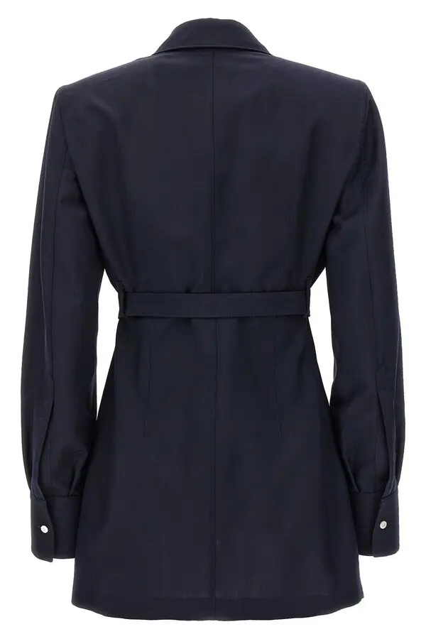 Prada Single-breasted Belted Shirt Jacket