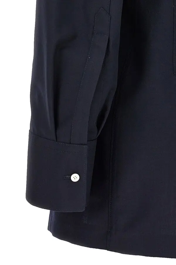 Prada Single-breasted Belted Shirt Jacket