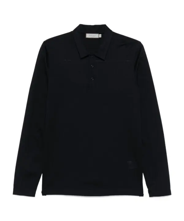Canali Cotton Polo Shirt - Black