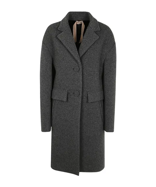 N.21 Jersey Coat With Lapel Collar