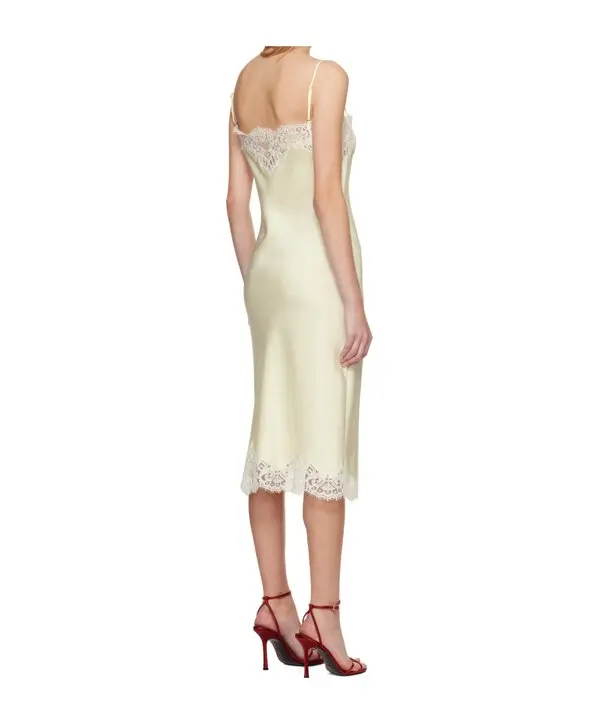 Stella McCartney Sleeveless Midi Dress With Lace Trim
