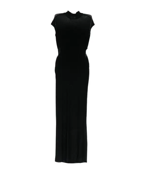 JEAN PAUL GAULTIER Mesh Panelled Maxi Dress