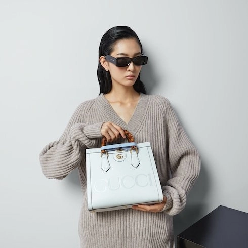 Gucci Diana Small Top Handle Bag - Blue