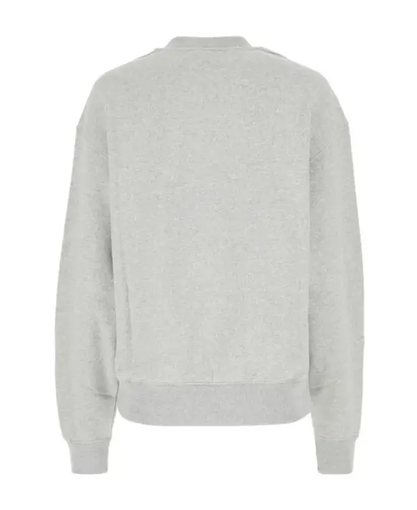 JIL SANDER Logo Patch Crewneck Sweatshirt - Gray