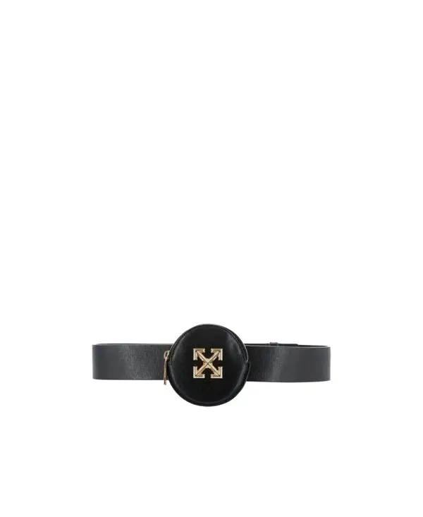 Off-White Arrows Plaque Purse Belt - Black