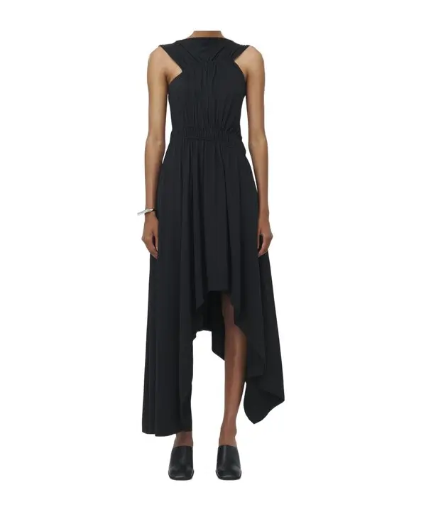 Alexander McQueen Asymmetrical Boat-neck Sleeveless Dress
