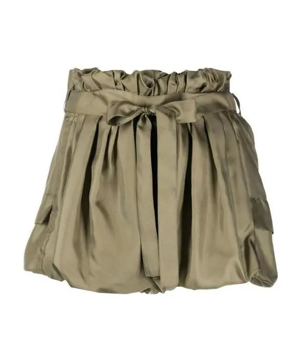 Saint Laurent Bouffant Silk Shorts