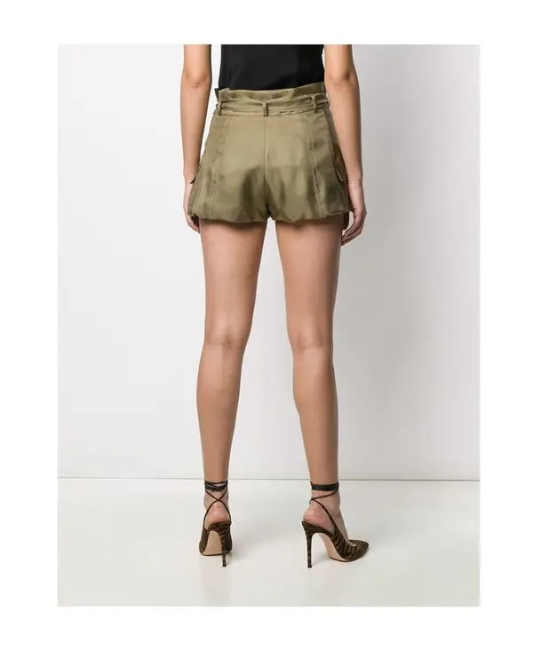 Saint Laurent Bouffant Silk Shorts