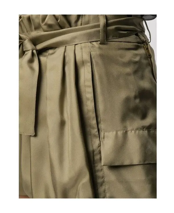 Saint Laurent Bouffant Silk Shorts