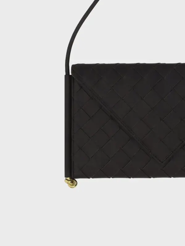 Bottega Veneta Solstice Horizontal Phone Pouch - Black