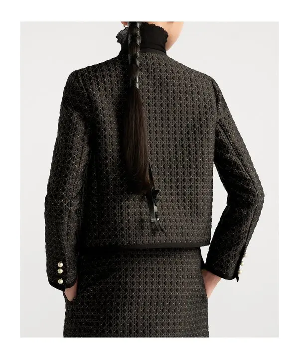 Dior Microcannage Cropped Jacket