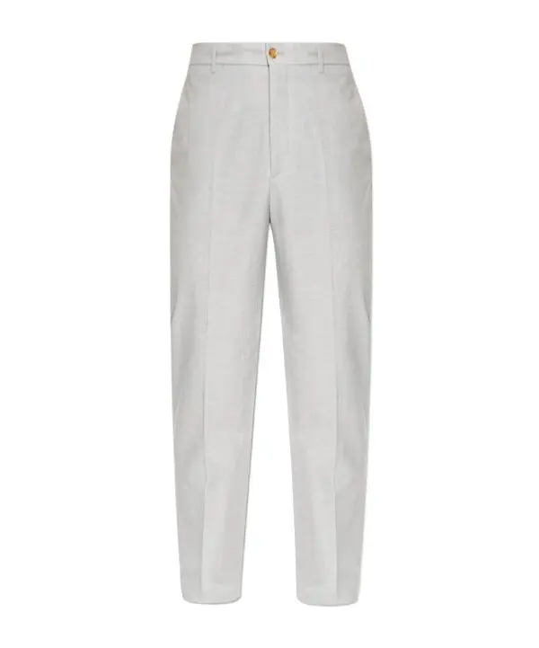 Etro Tapered Creased Trousers - White