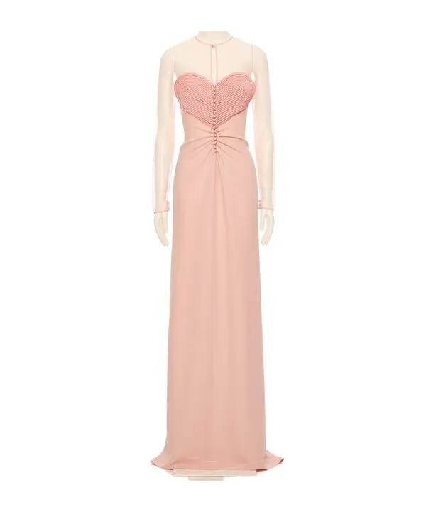 Valentino Garavani Pleated Dress - Nude