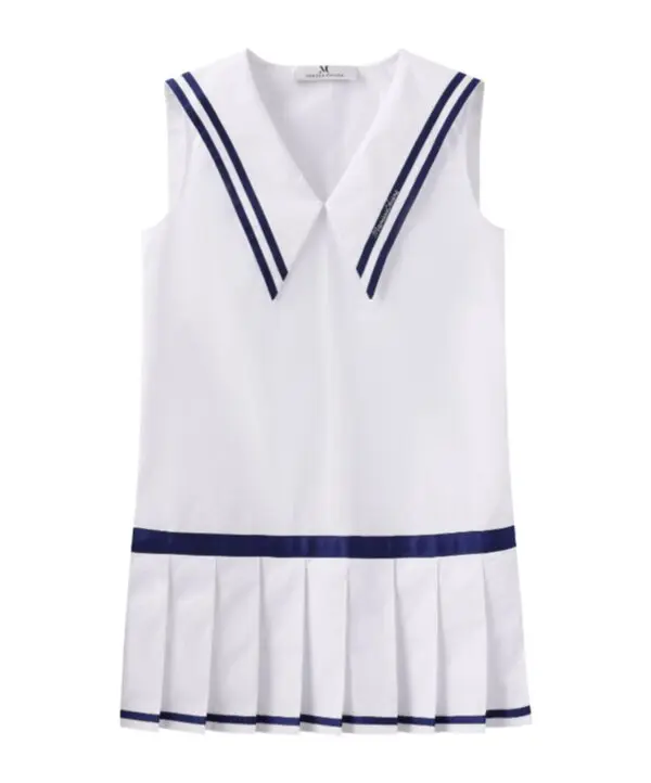 Marissa Chiara Sleeveless Dress With Sailor Collar
