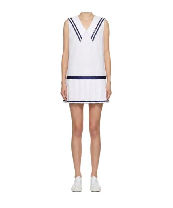 Marissa Chiara Sleeveless Dress With Sailor Collar