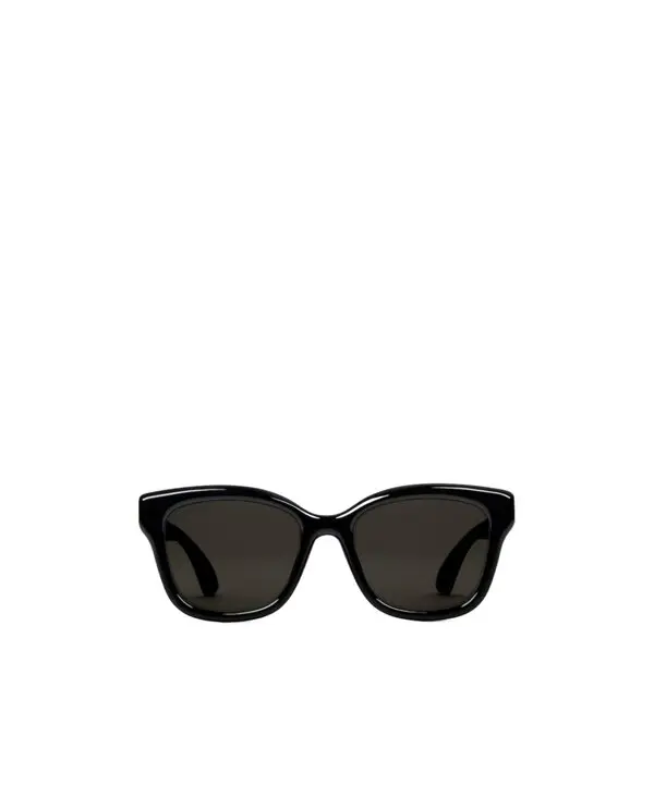 Gucci Low Nose Bridge Fit Square Sunglasses - Bright Black