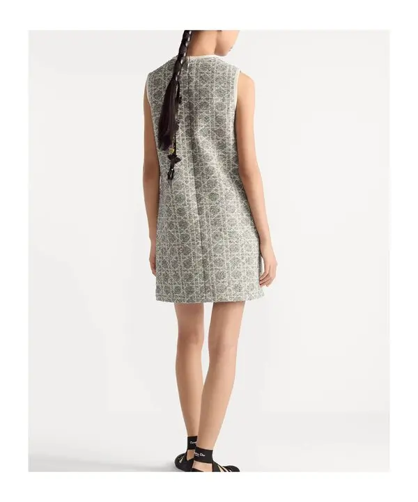 Dior Sleeveless Macrocannage Mini Dress