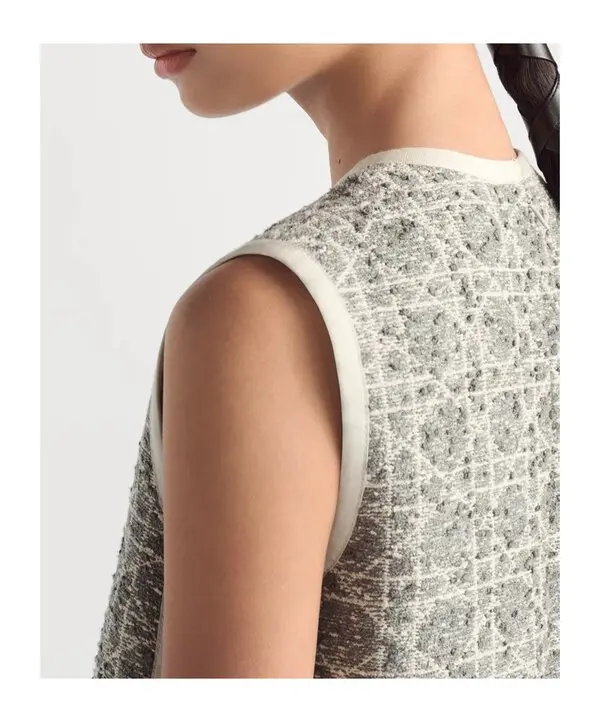 Dior Sleeveless Macrocannage Mini Dress