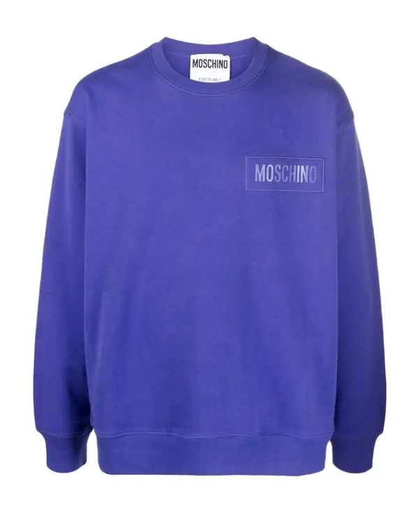 Moschino Round Neck Long Sleeve Sweater