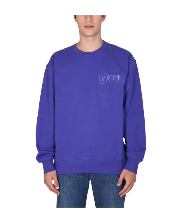 Moschino Round Neck Long Sleeve Sweater