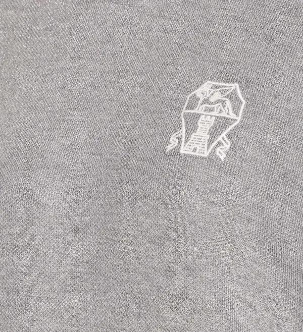Brunello Cucinelli Embroidered Detail Crew Neck Sweater