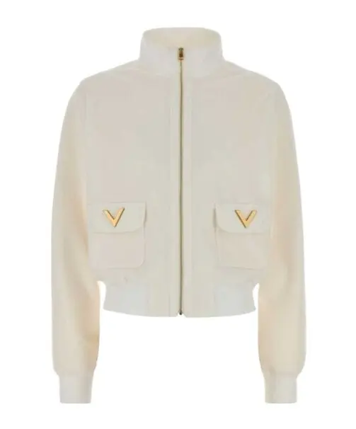 Valentino Garavani Zip-up High Neck Sweatshirt