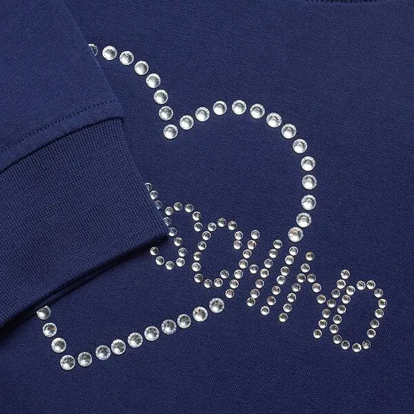 Moschino Embellished Heart Logo Sweatshirt