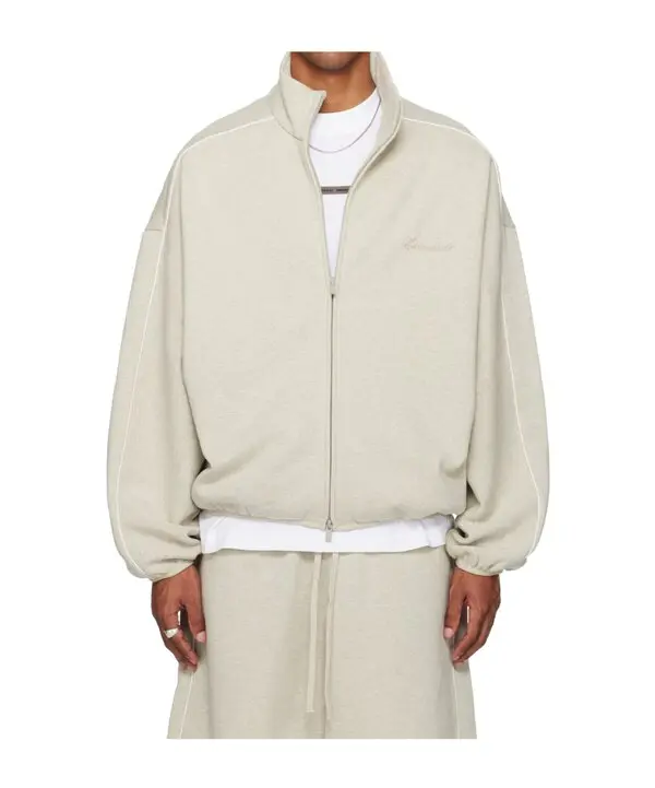 Fear Of God Logo Zip-up Track Jacket - White