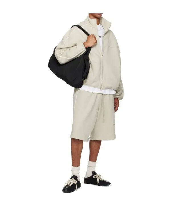 Fear Of God Logo Zip-up Track Jacket - White