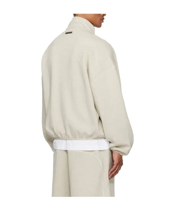 Fear Of God Logo Zip-up Track Jacket - White