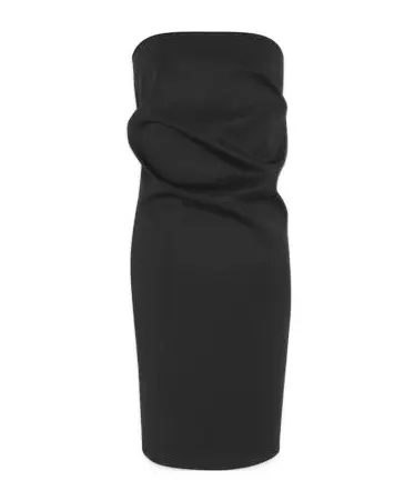 Saint Laurent Strapless Pencil Dress