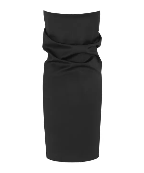 Saint Laurent Strapless Pencil Dress