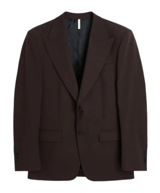 SUNFLOWER Tailored Double-breasted Blazer - Brown