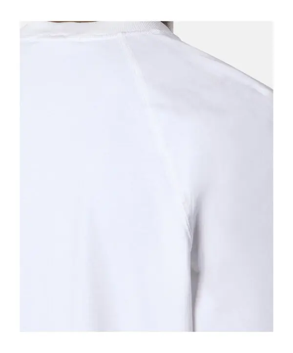 Stone Island Oversized-fit Short-sleeve T-shirt With Logo Embroidery - White