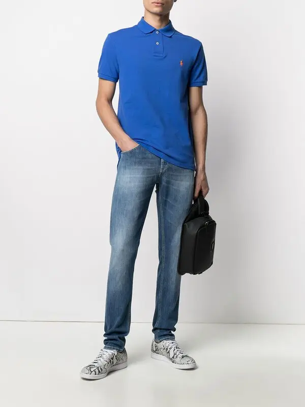 Polo Ralph Lauren Logo Embroidered Short-sleeved Polo Shirt